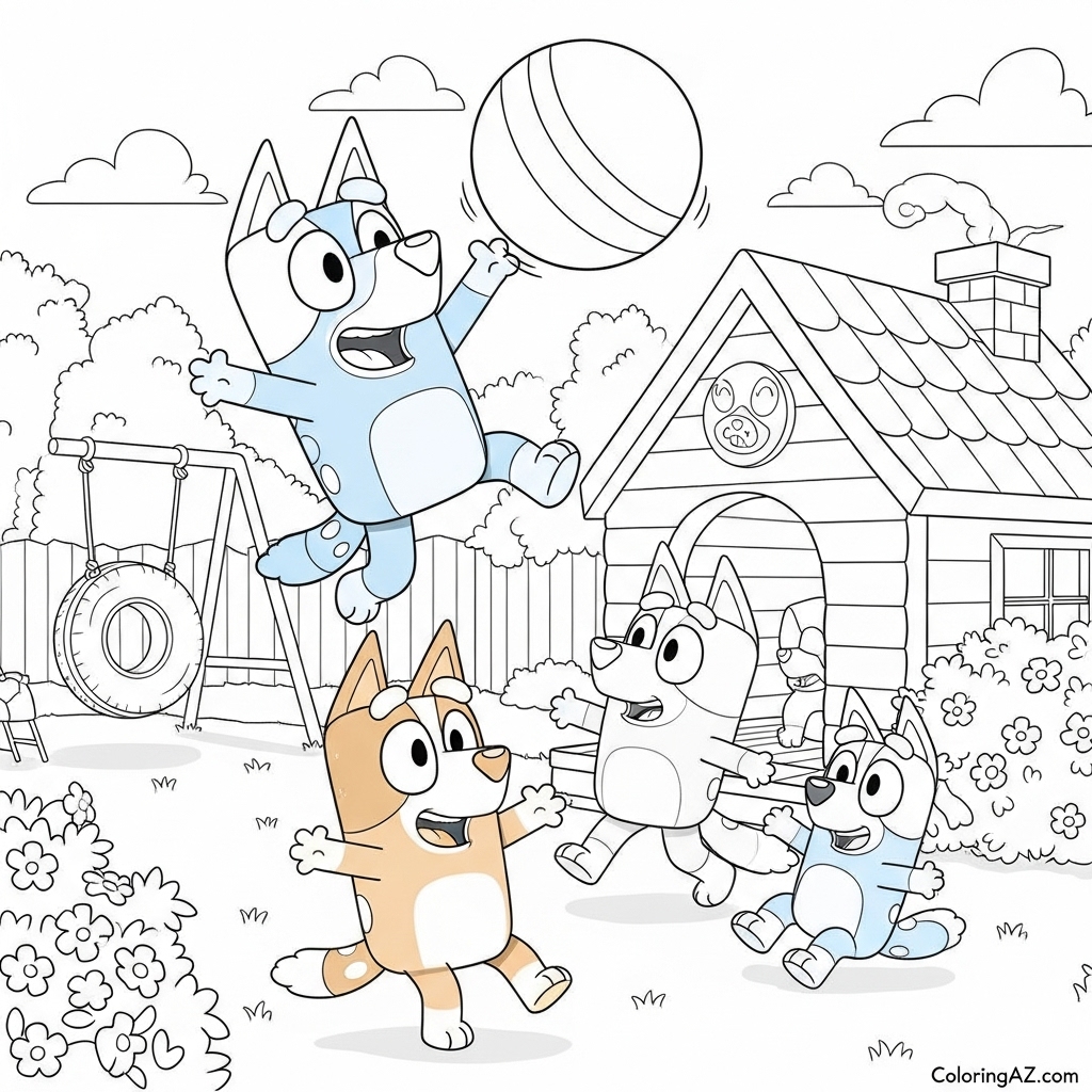 Bluey Activity Sheets: Enjoy Free Coloring Pages for Kids
